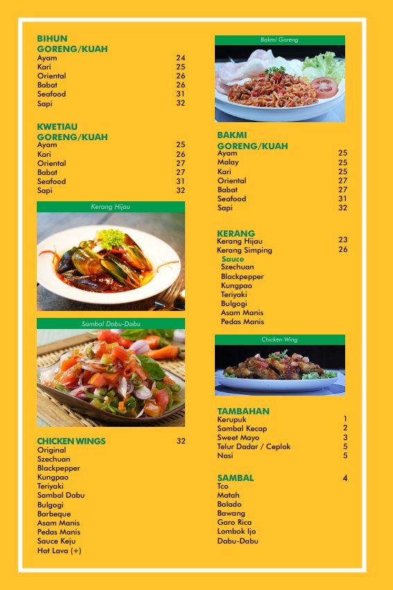 Inilah Daftar Menu dan Harga Resto DO.TEKO Taman Siswa Banaran UNNES ...