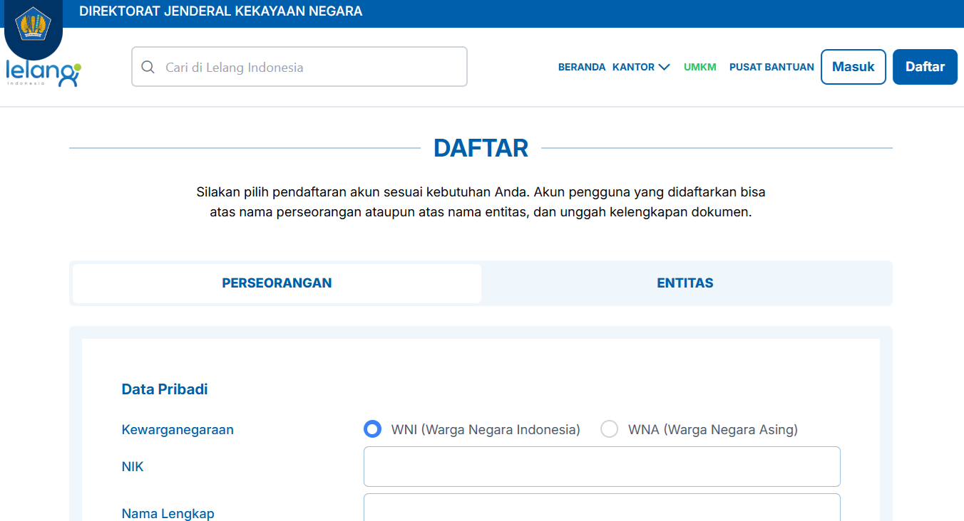Tata Cara Mengikuti Lelang di Laman Lelang.go.id DJKN | Kissparry